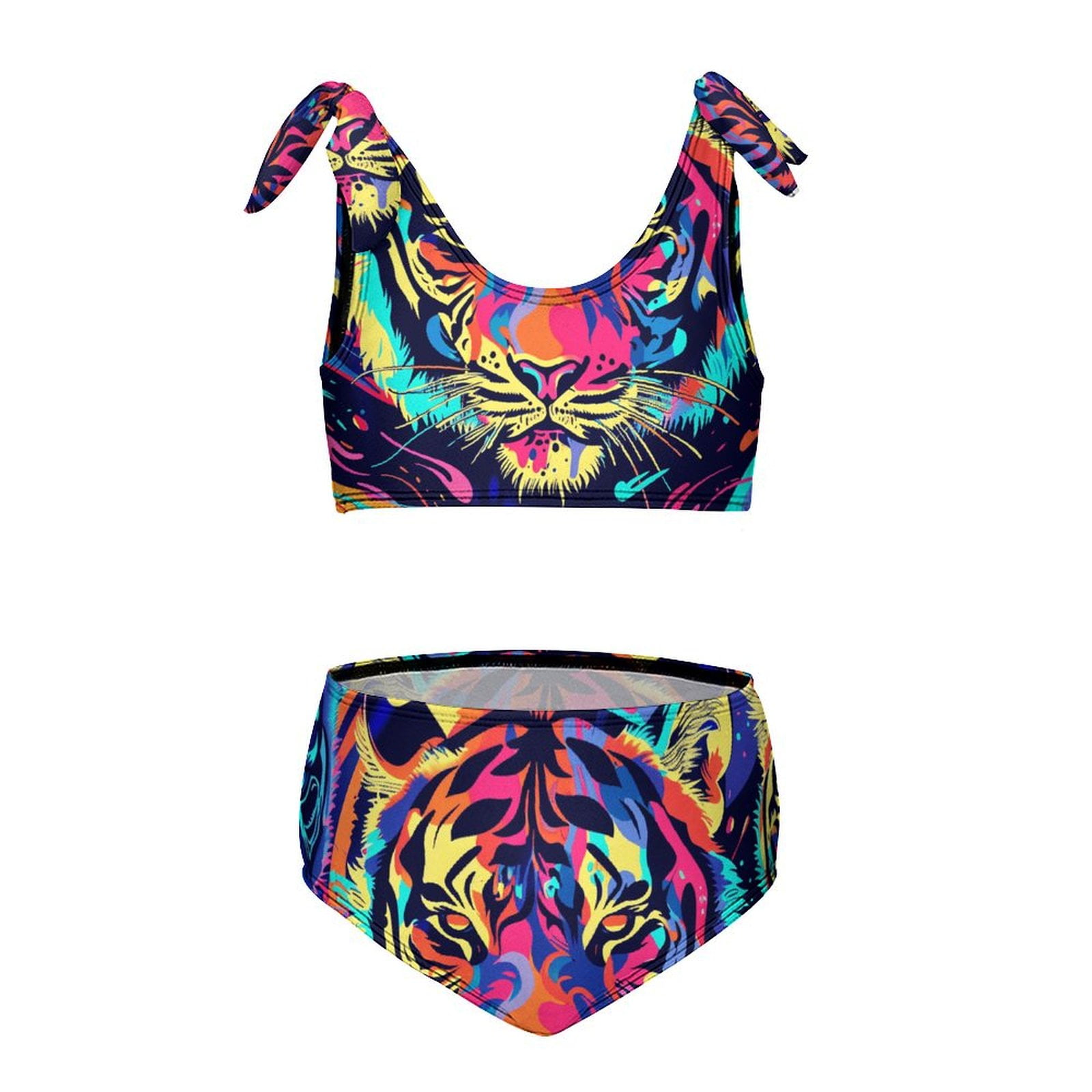 Tiger Girls' 2-Piece Tankini Swimsuit - Walmart.com