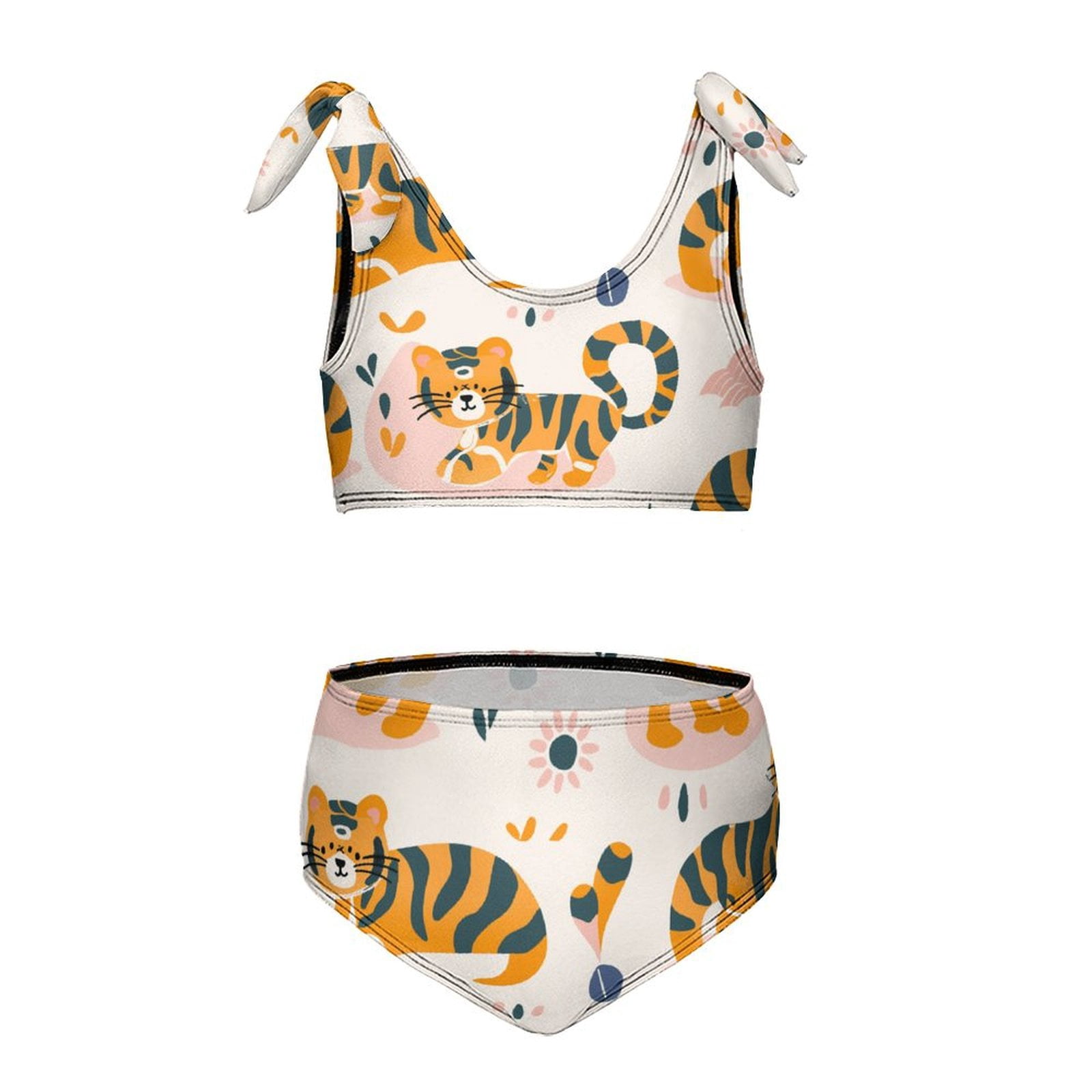 Tiger Girls' 2-Piece Tankini Swimsuit - Walmart.com