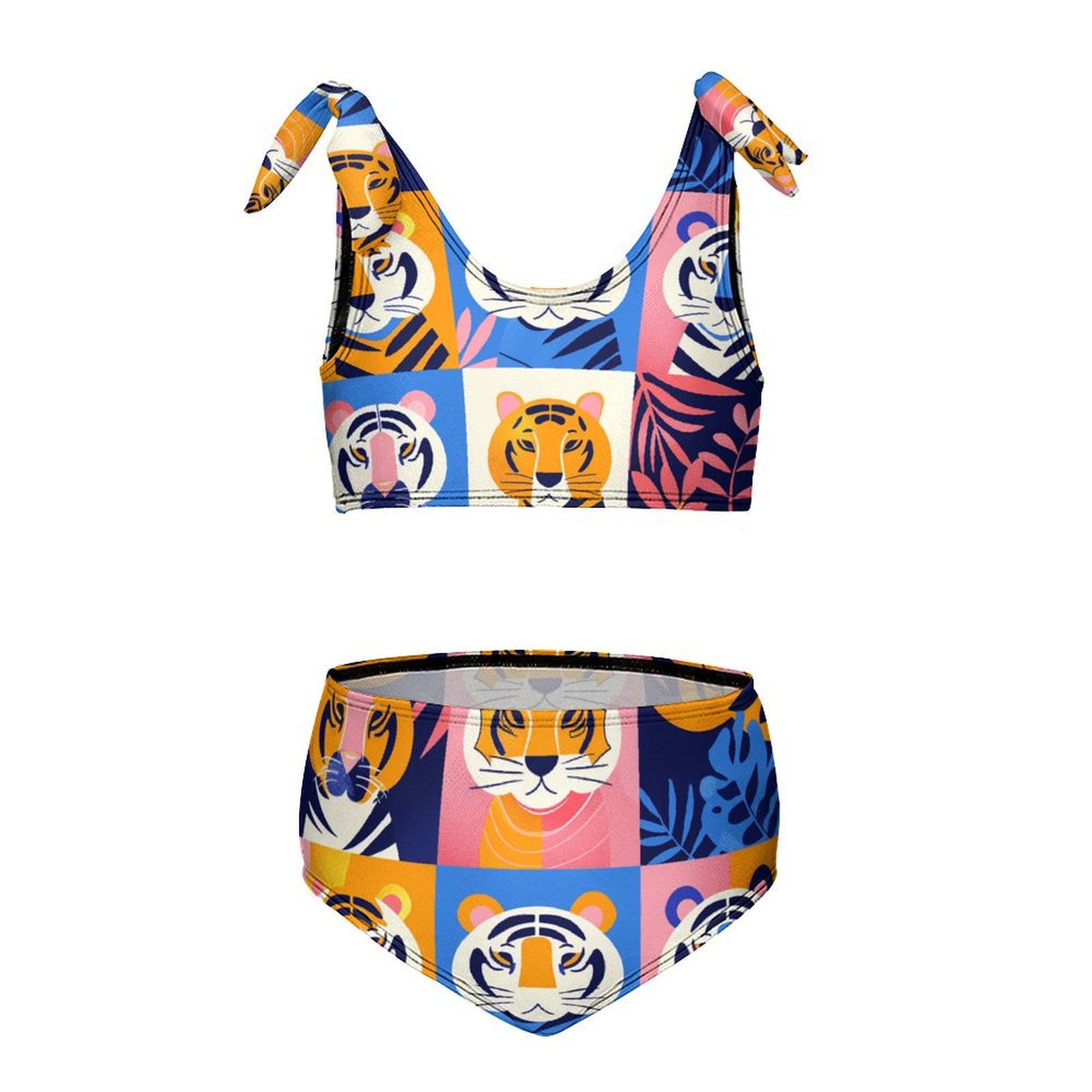 Tiger Girls' 2-Piece Tankini Swimsuit - Walmart.com