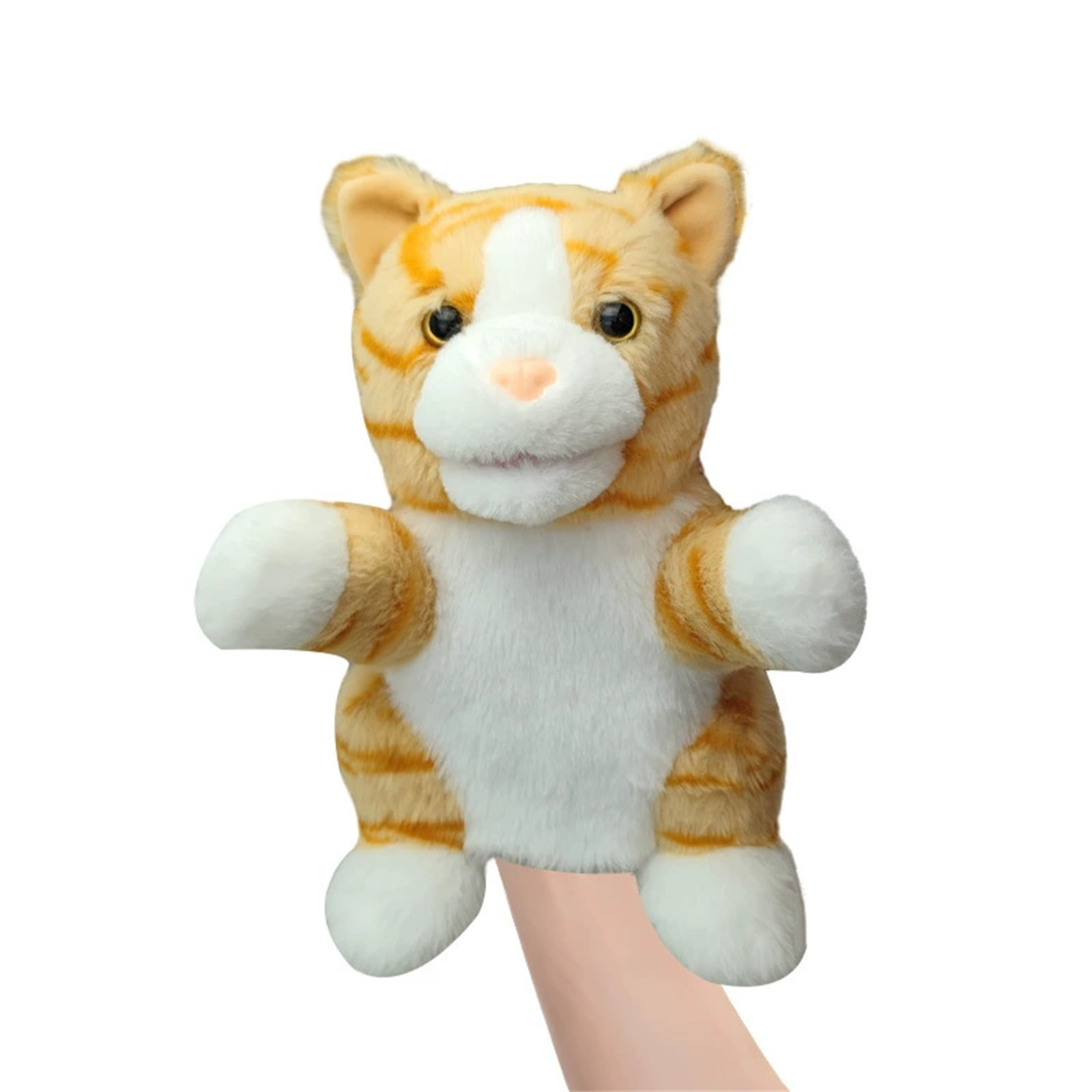 Tiger Hand Puppets Tiger Plush Puppets,9" Realistic Tiger Stuffed ...