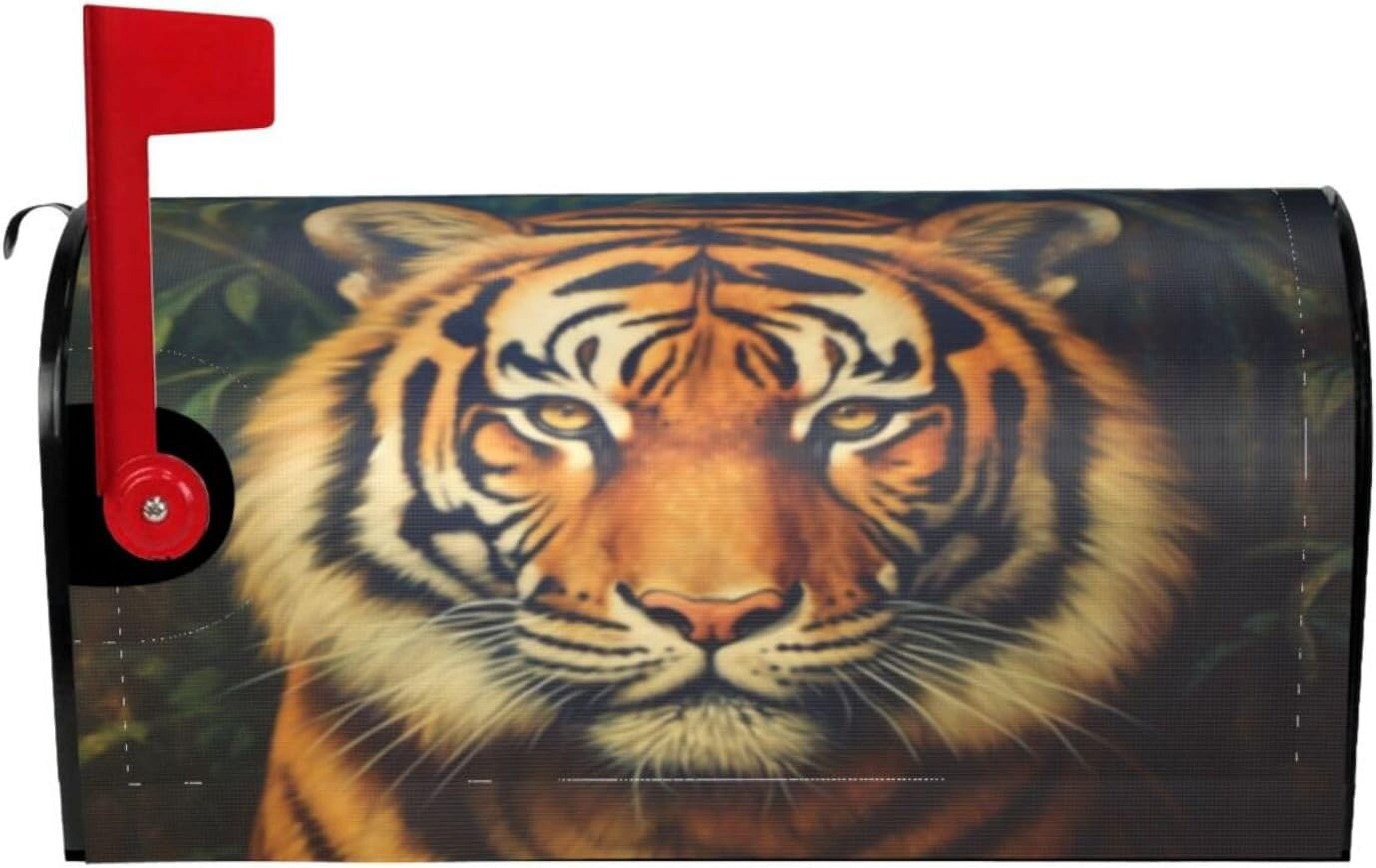 Tiger Head Mailbox Cover Mailbox Wraps, Waterproof Mailbox Covers ...