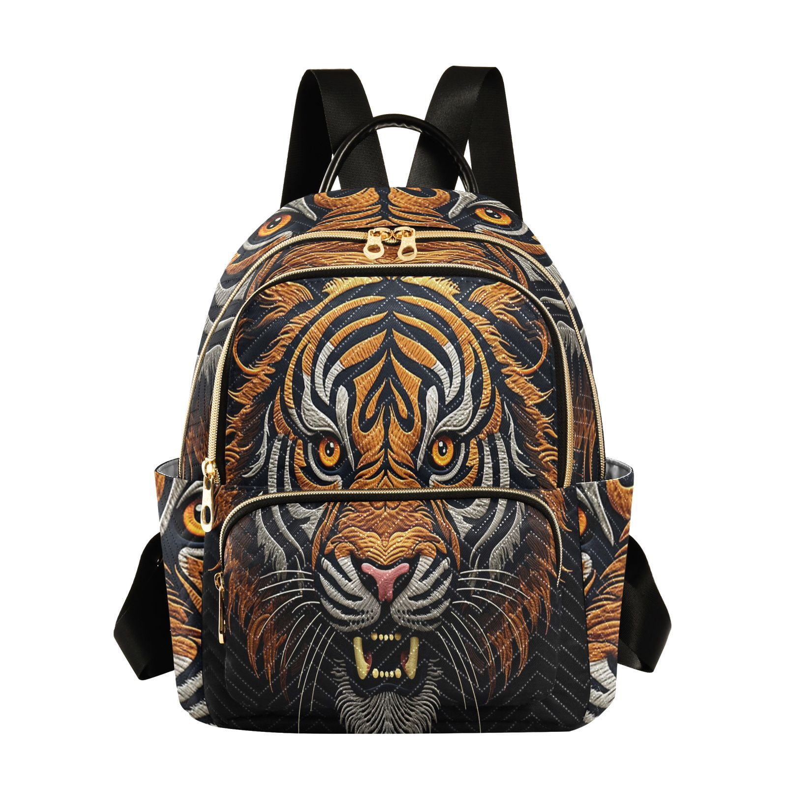 Tiger Head Travel Laptop Backpack Casual Daypack Lightweight Bookbag ...