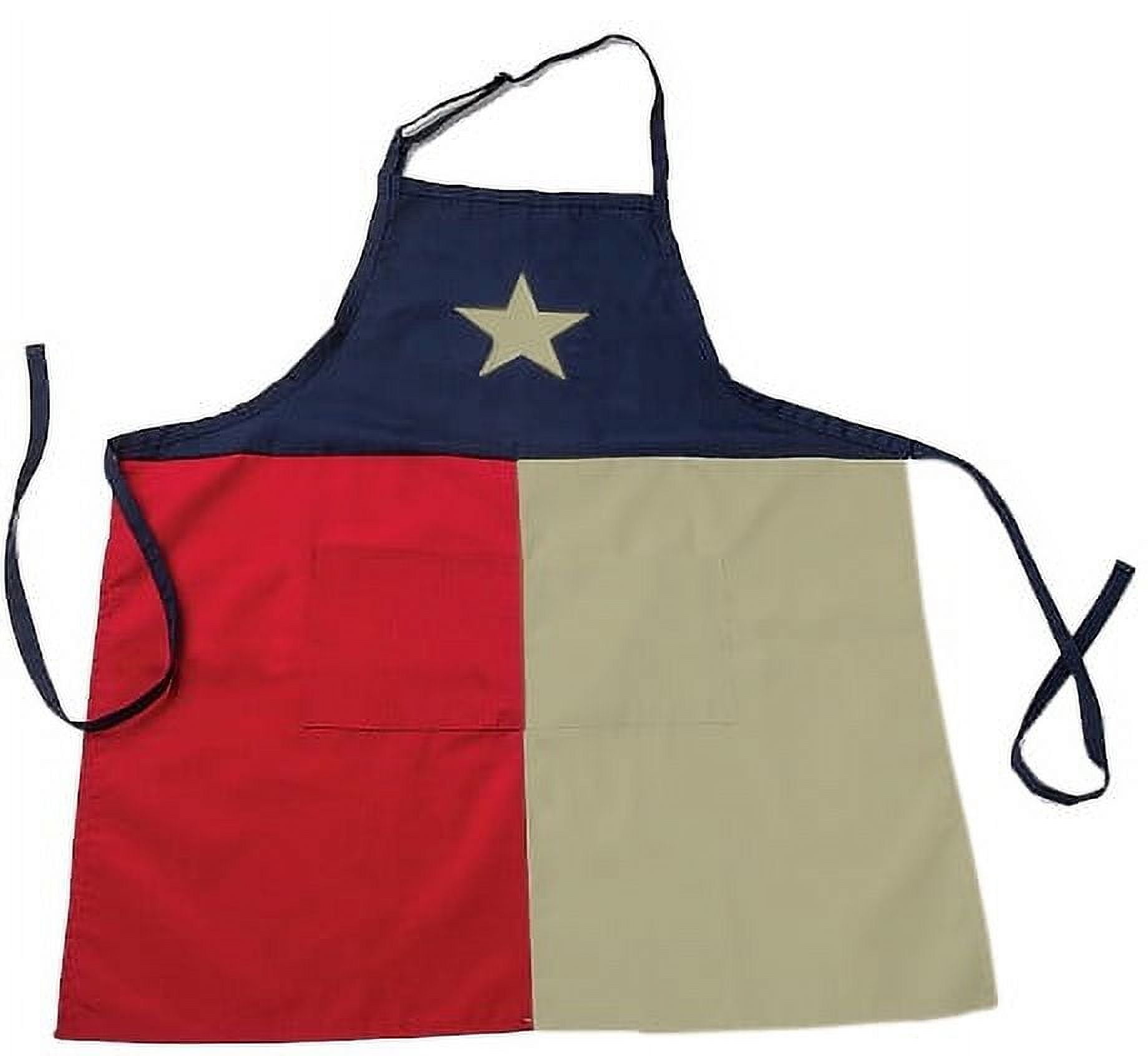 Tiger Hill Texas Flag Apron w/Pockets & Adjustable Neck! Khaki ...