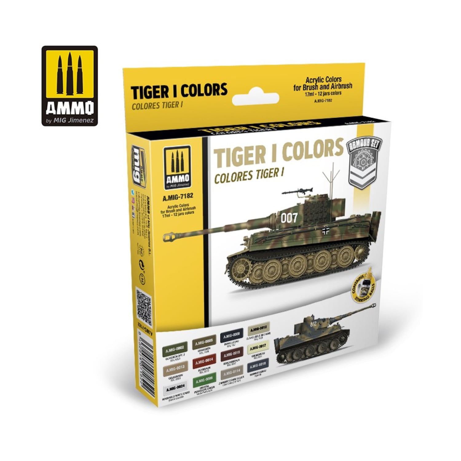 Tiger I Colors Set New - Walmart.com