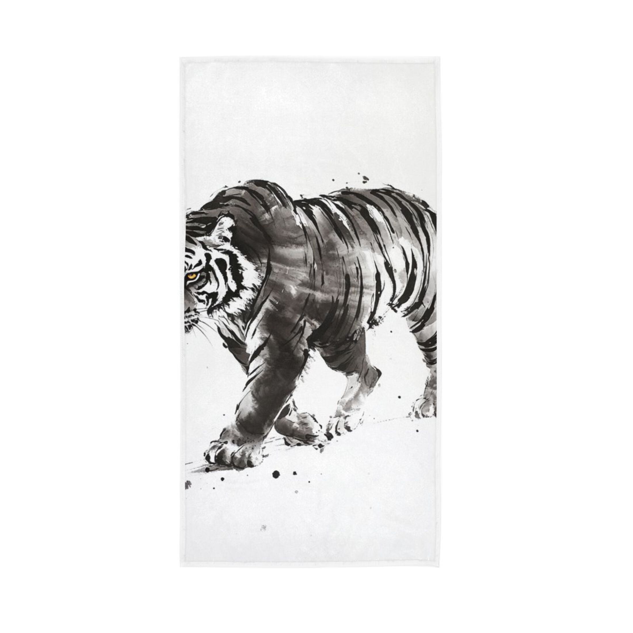 Tiger Ink Painting Face Towel Absorbent Hand Towels Bath Sport Gym ...
