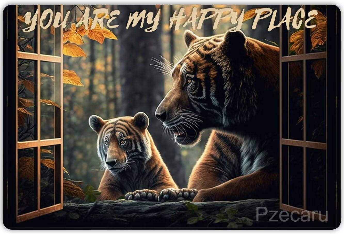 Tiger Jigsaw Puzzles 1000 Pieces For Adults - Tiger Mom And Kid Outside ...