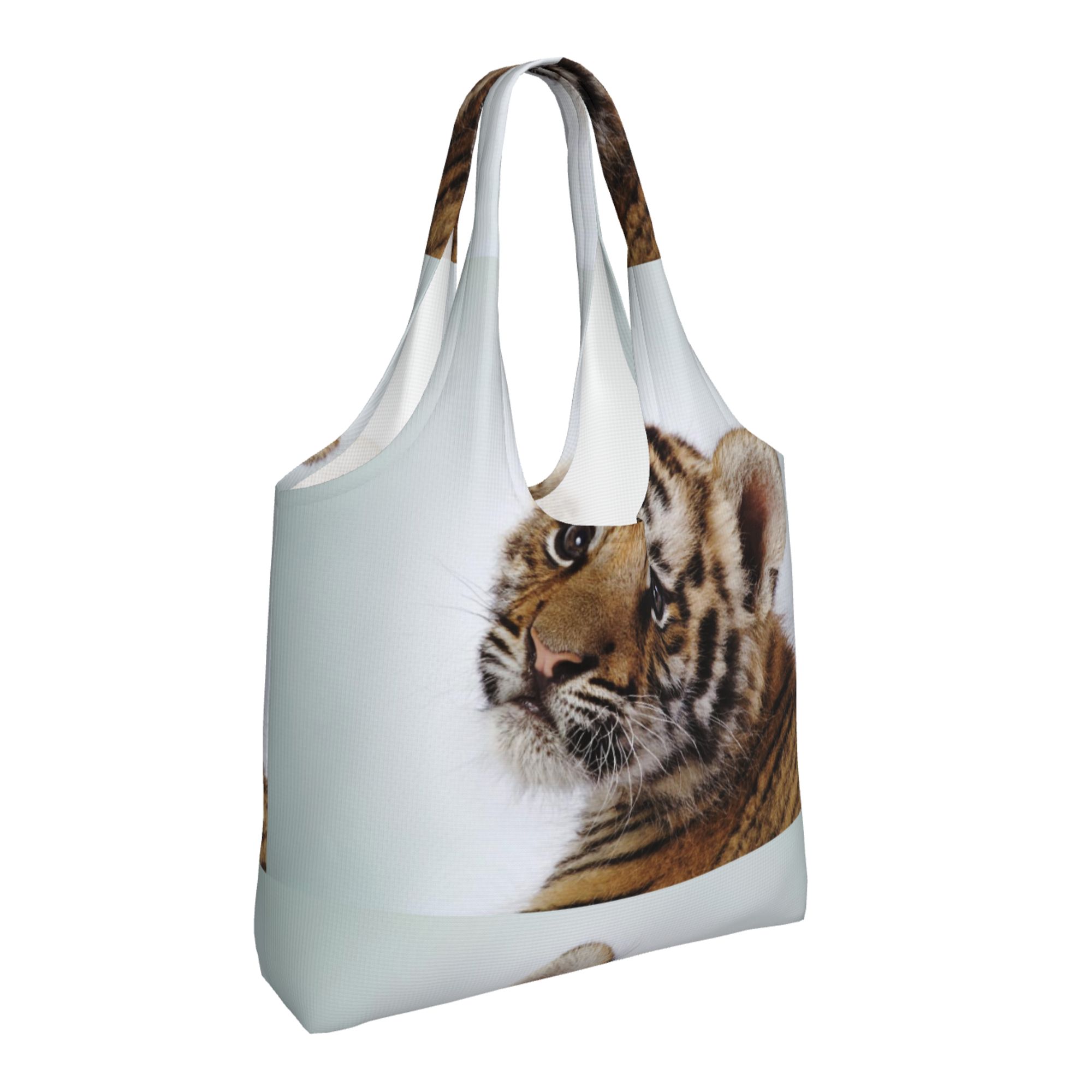Tiger Kitten Big Cat Cub Predator Canvas Tote Pocket For Women,Totes ...