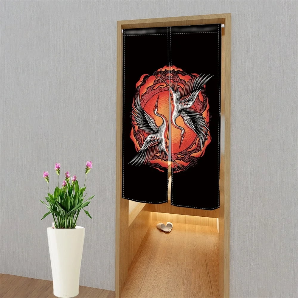 Tiger Koi Animal Door Curtain Partition Kitchen Porch Doorway rative ...