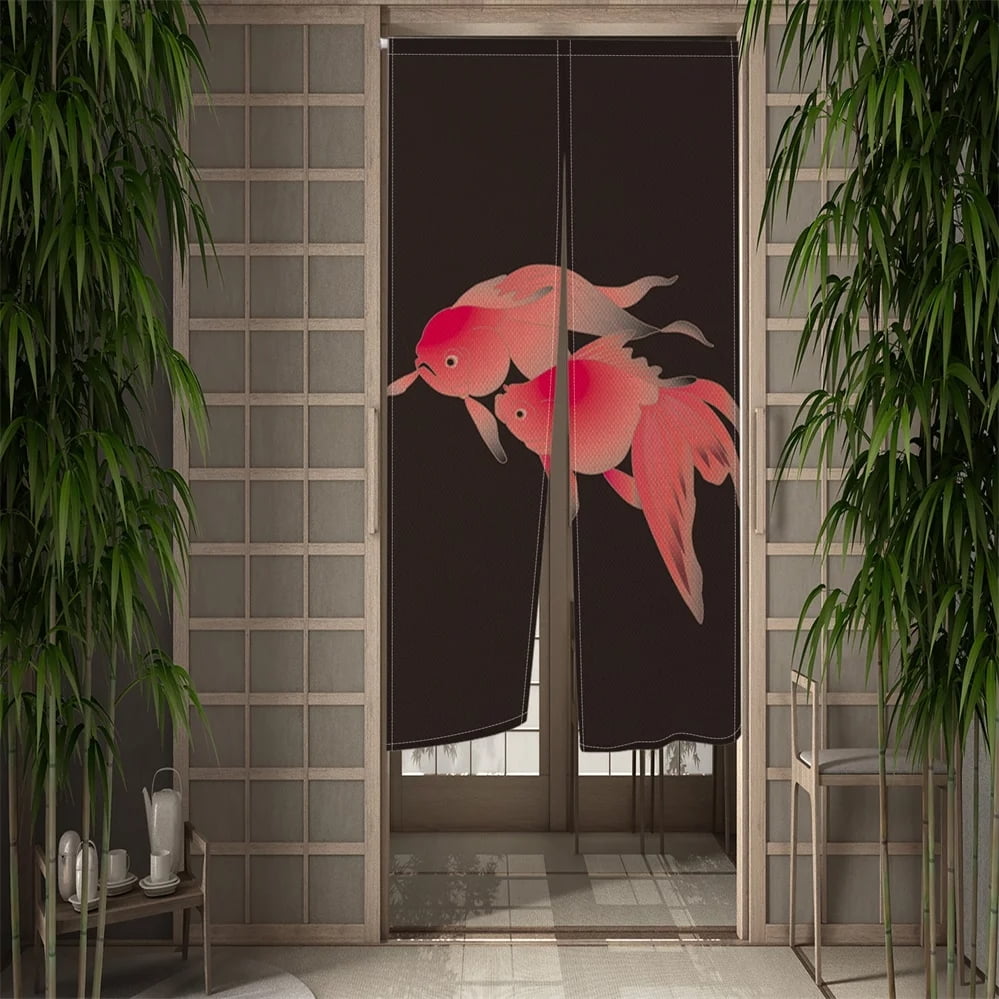 Tiger Koi Animal Door Curtain Partition Kitchen Porch Doorway rative ...