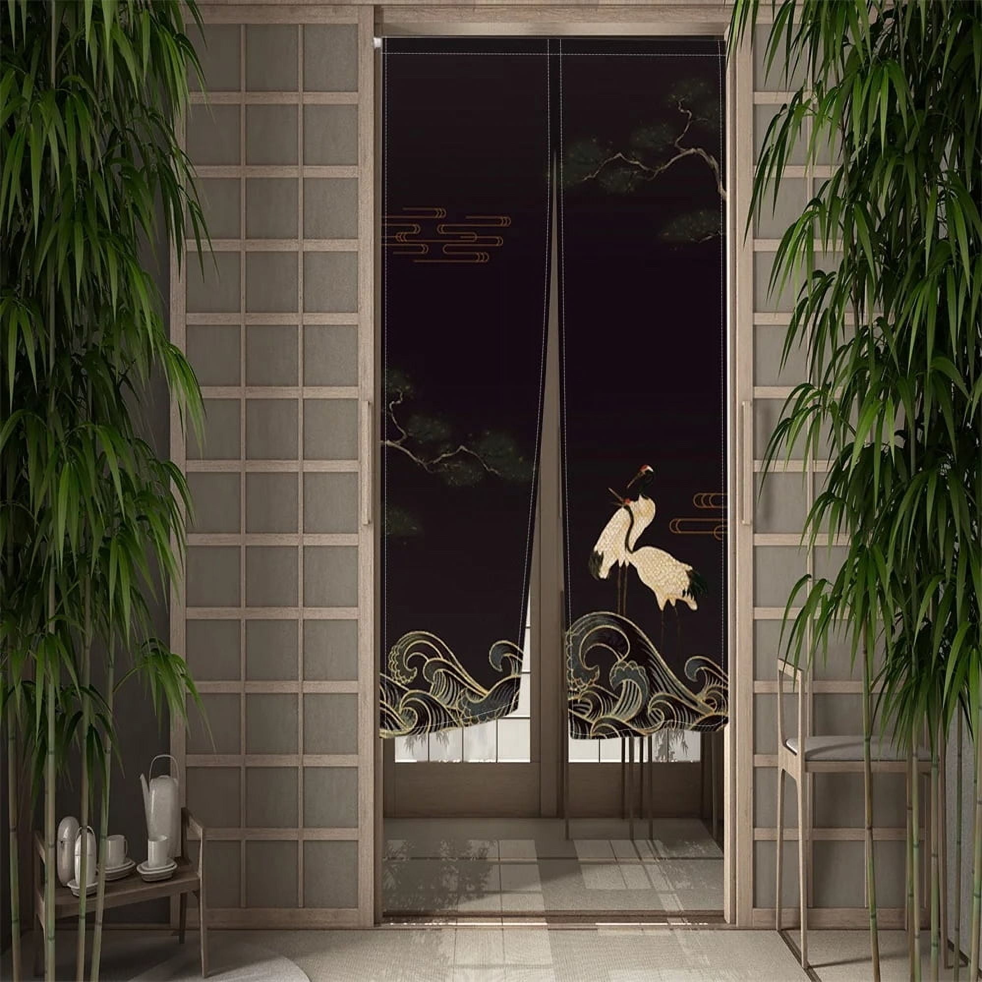 Tiger Koi Animal Door Curtain Partition Kitchen Porch Doorway rative Drapes Izakaya Restaurant ...