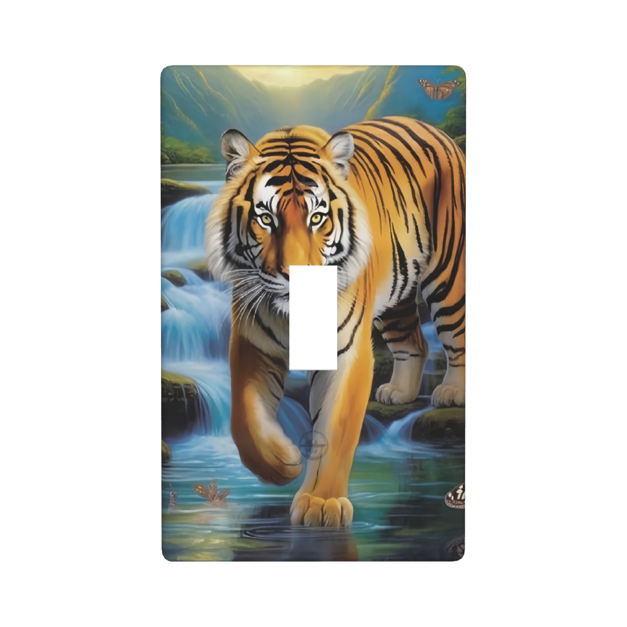 Tiger Light Switch Cover Plates Single Toggle Wall Plate Decorative 1 ...