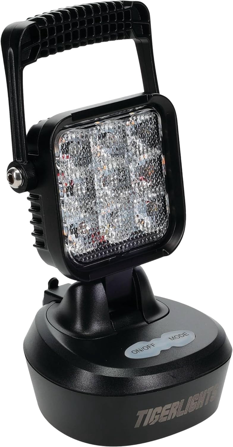 Tiger Lights TL2460 Rechargeable LED Magnetic Work Light 1000 Lumens, 3 ...