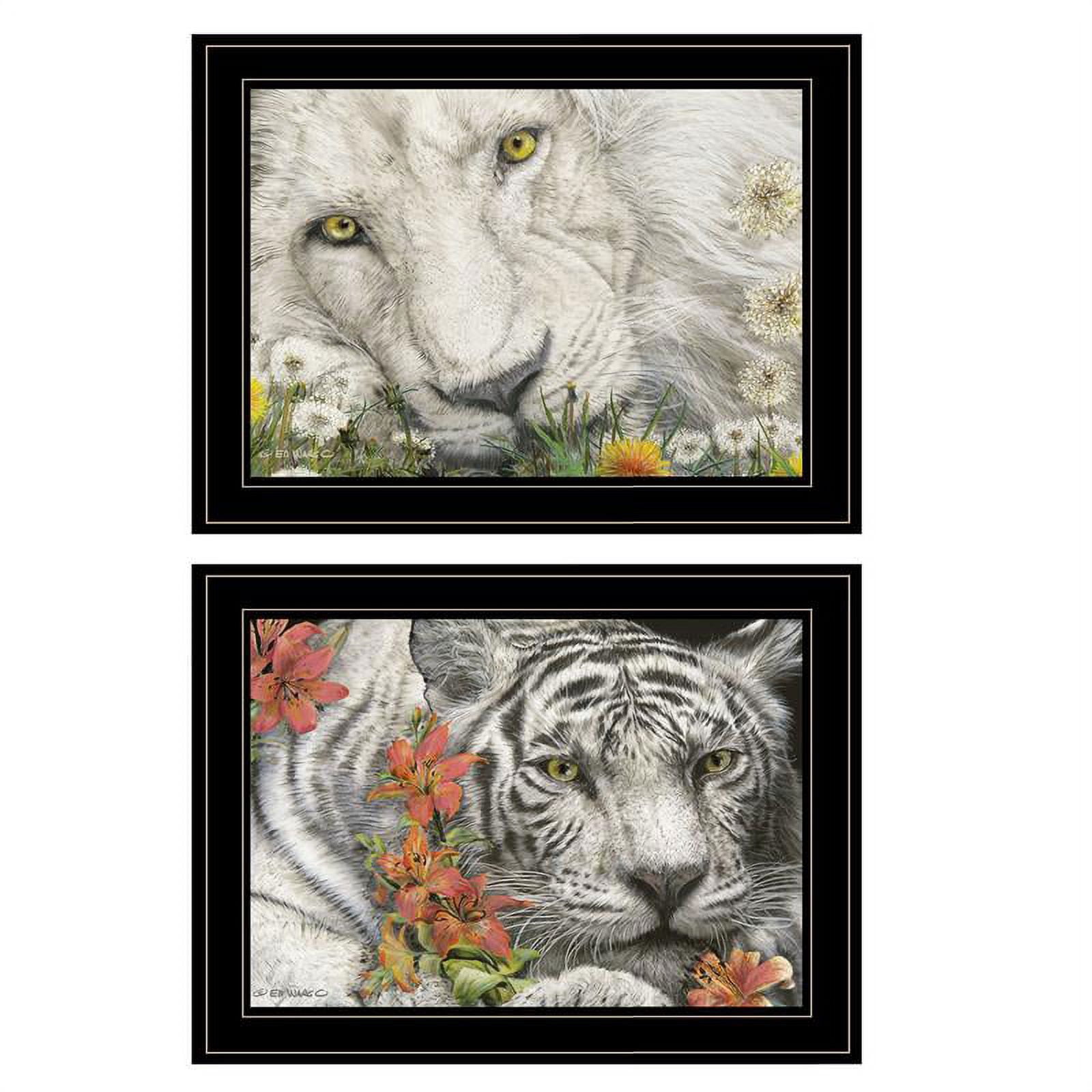 Tiger Lily Dandy Lion By Ed Wargo Printed Wall Art Wood Multi-Color ...