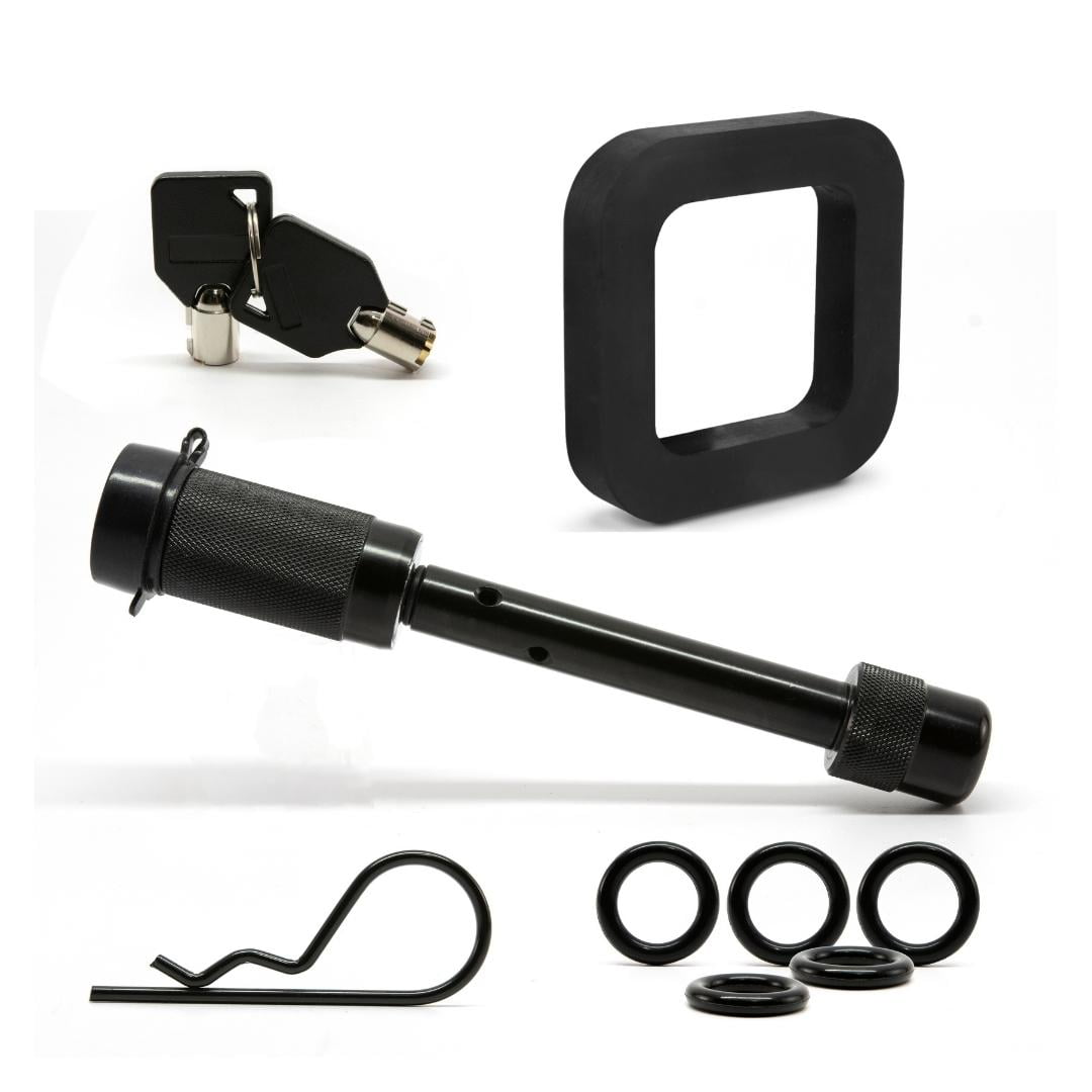 Tiger Lock 5/8" Black Trailer Hitch Locking Pin - Anti-Rattle Tow Hitch ...