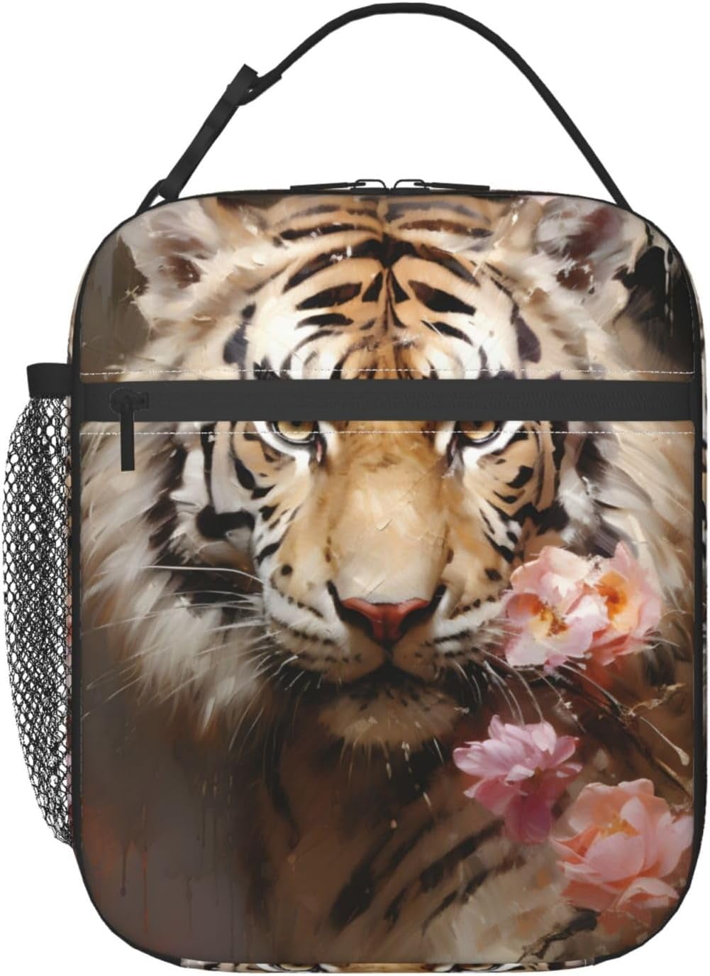 Tiger Lunch Box With Adjustable Shoulder Strap For Women Men Reusable ...