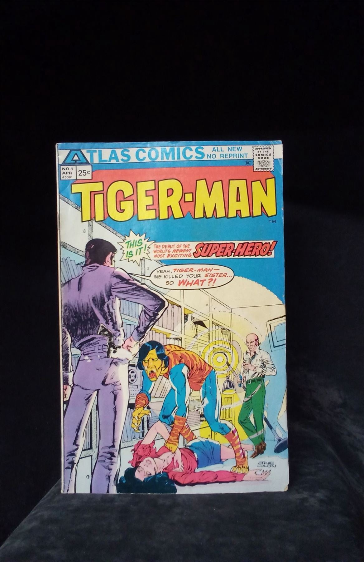 Pre-Owned Tiger-Man #1 1975 Atlas Comics Comic Book - Walmart.com