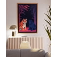 Tiger Maximalist Home Sage Green Living Room Decoration Unframed Paper ...