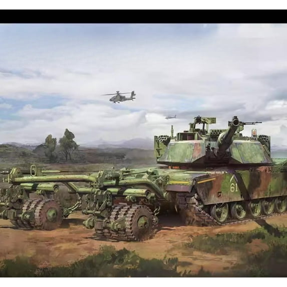 Tiger Model 1/72 9602 M1A1 With Mine Roller Assembly Model Kit ...