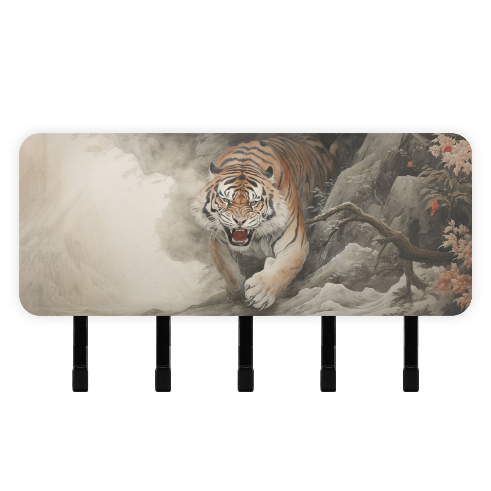 Tiger Mountain Trees Mail Holder Organizer Wall Mount with Shelf Key ...