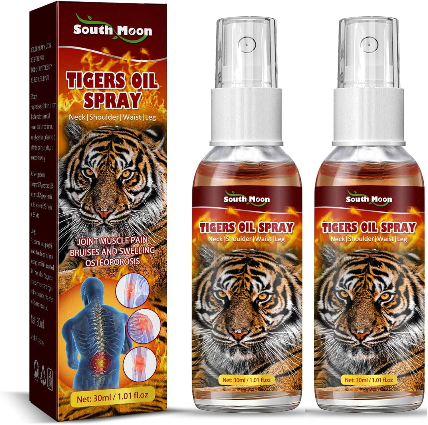 Tiger Oil Spray-Relieve Knee Joint Muscle Cervical Lumbar Pain Spray ...
