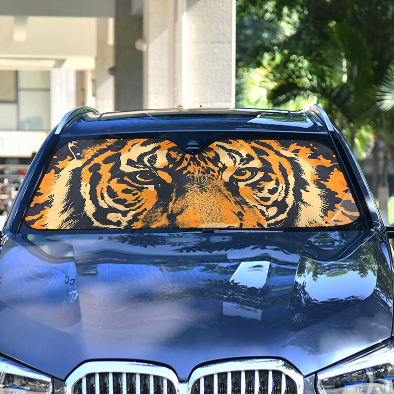 Tiger Or Face Automotive Front Car Windshield Sun Shade Reflector ...
