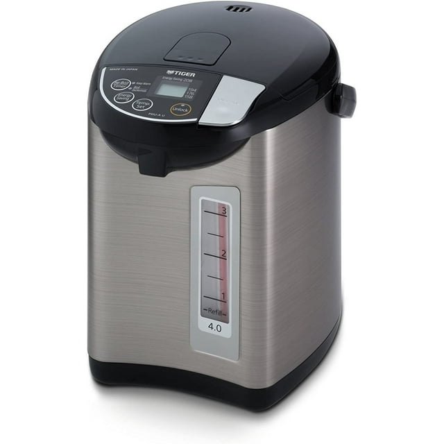 Tiger PDU-A50U-K Electric Water Boiler and Warmer, Stainless Black, 5.0 ...