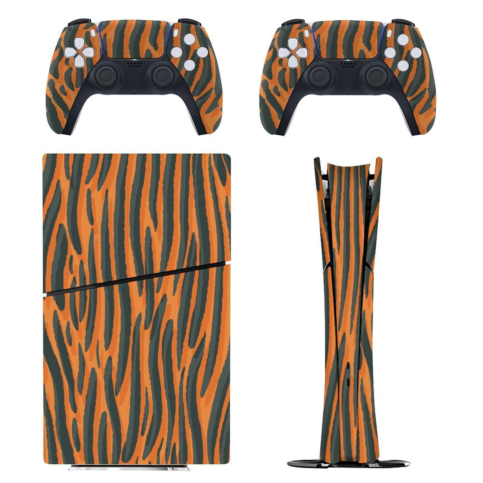 Tiger Pattern PS5/PS5 Slim Digital Disc Skin Sticker For Console And ...