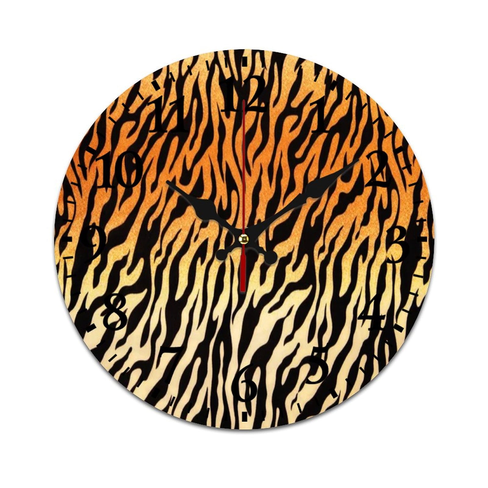 Tiger Pattern Wall Clock Modern Design Clocks Wall Hanging Home Office ...