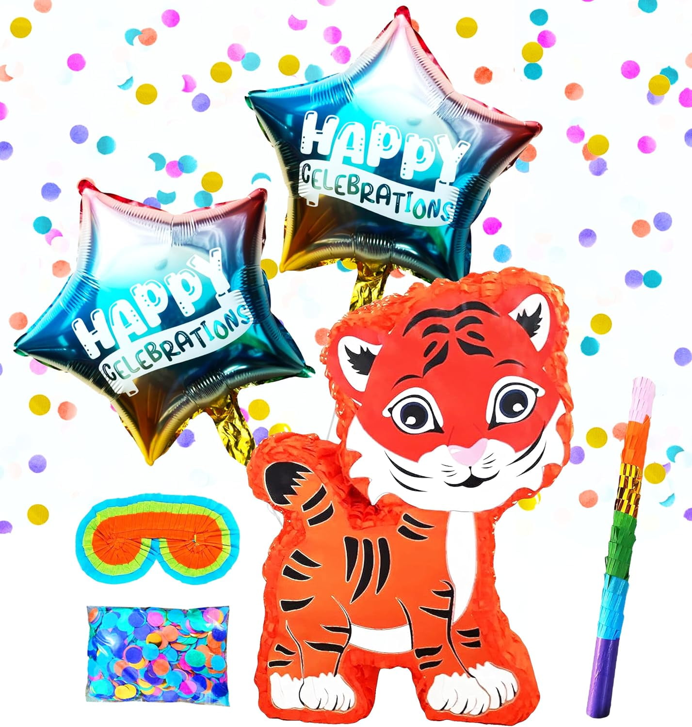 Tiger Pinatas For Animal Theme Party Decorations - Perfect for Birthday ...