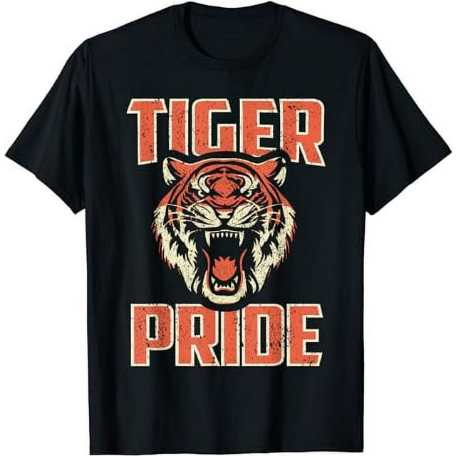 Tiger Pride Tiger Mascot Vintage School Sports Team T-Shirt - Walmart.com