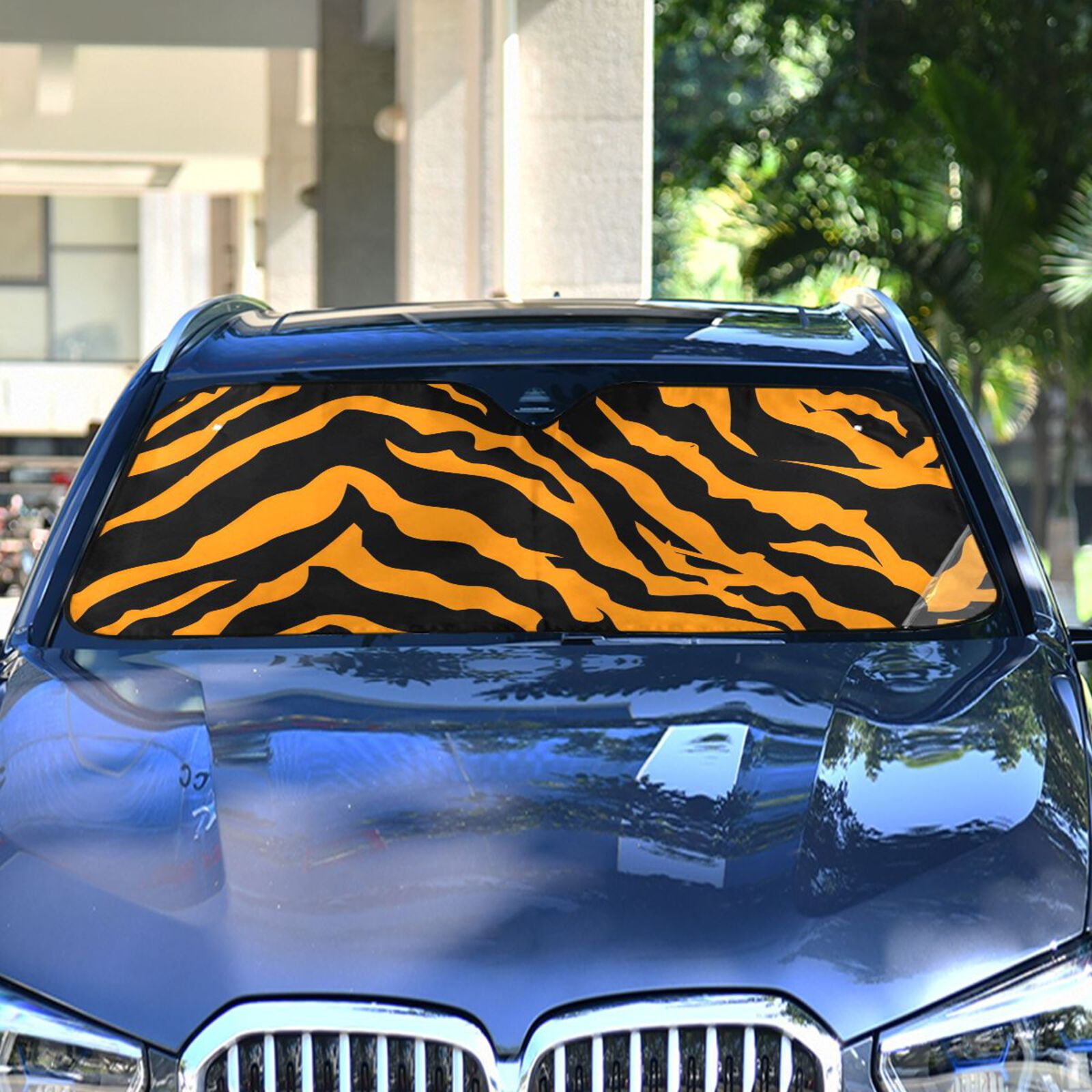 Tiger Print Background Automotive Front Car Windshield Sun Shade ...