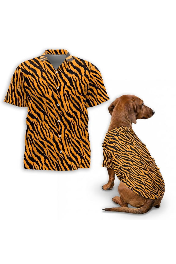 Tiger Stripe Button Up Shirt