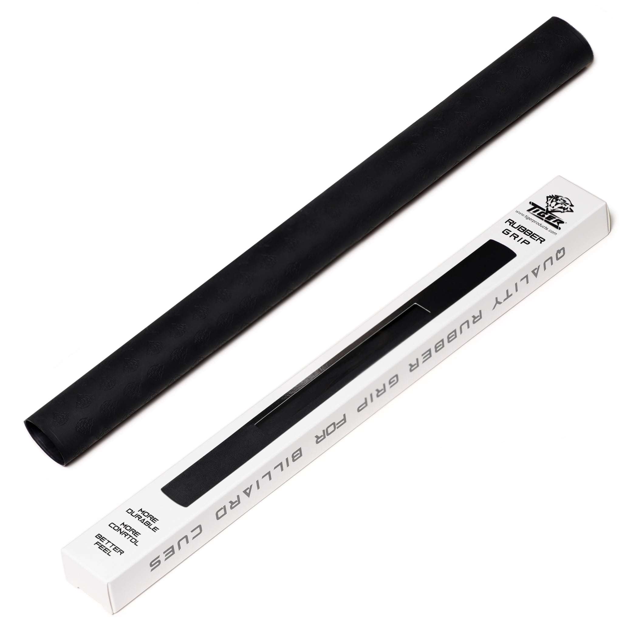 Tiger Real Rubber Billiard Pool Cue Hand Grip Wrap Black - AUTHORIZED ...