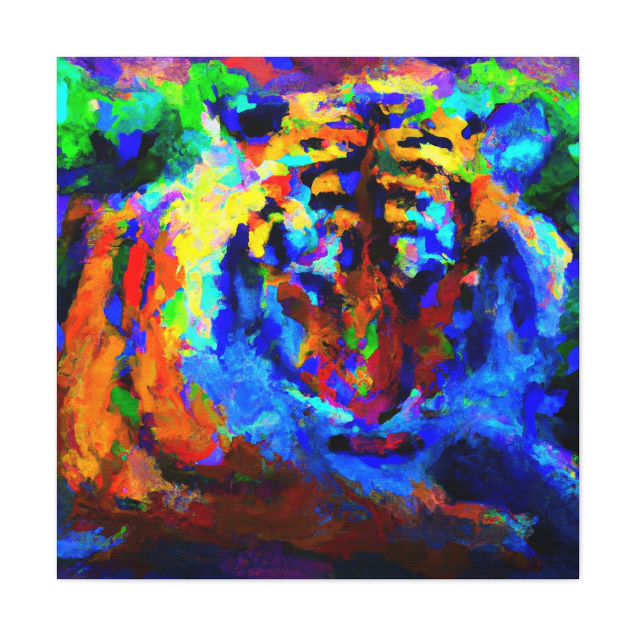 "Tiger' Roar Expressionism" - Canvas - Walmart.com
