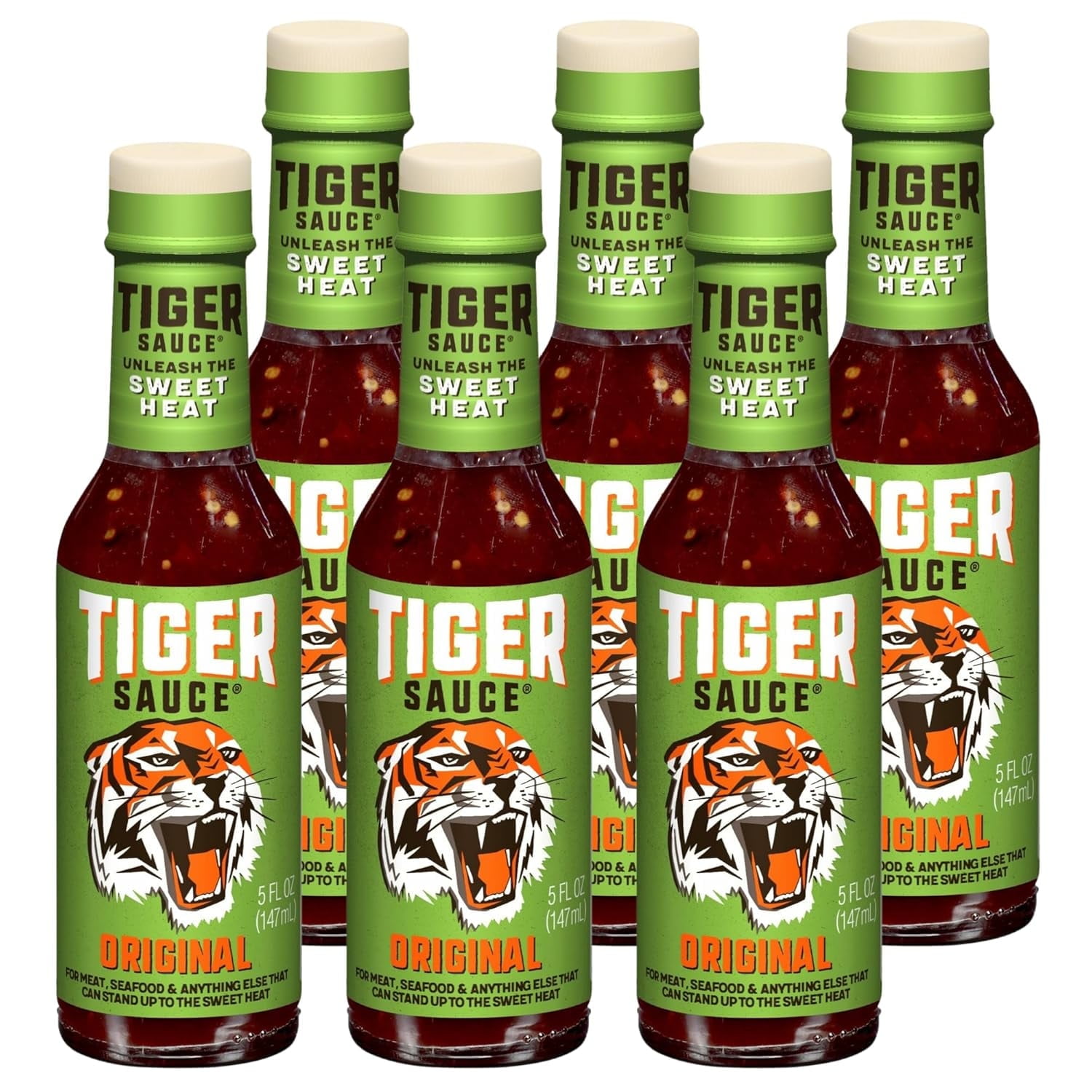 Tiger Sauce Original Hot Sauce, 5oz Bottle (Pack of 6) - Walmart.com