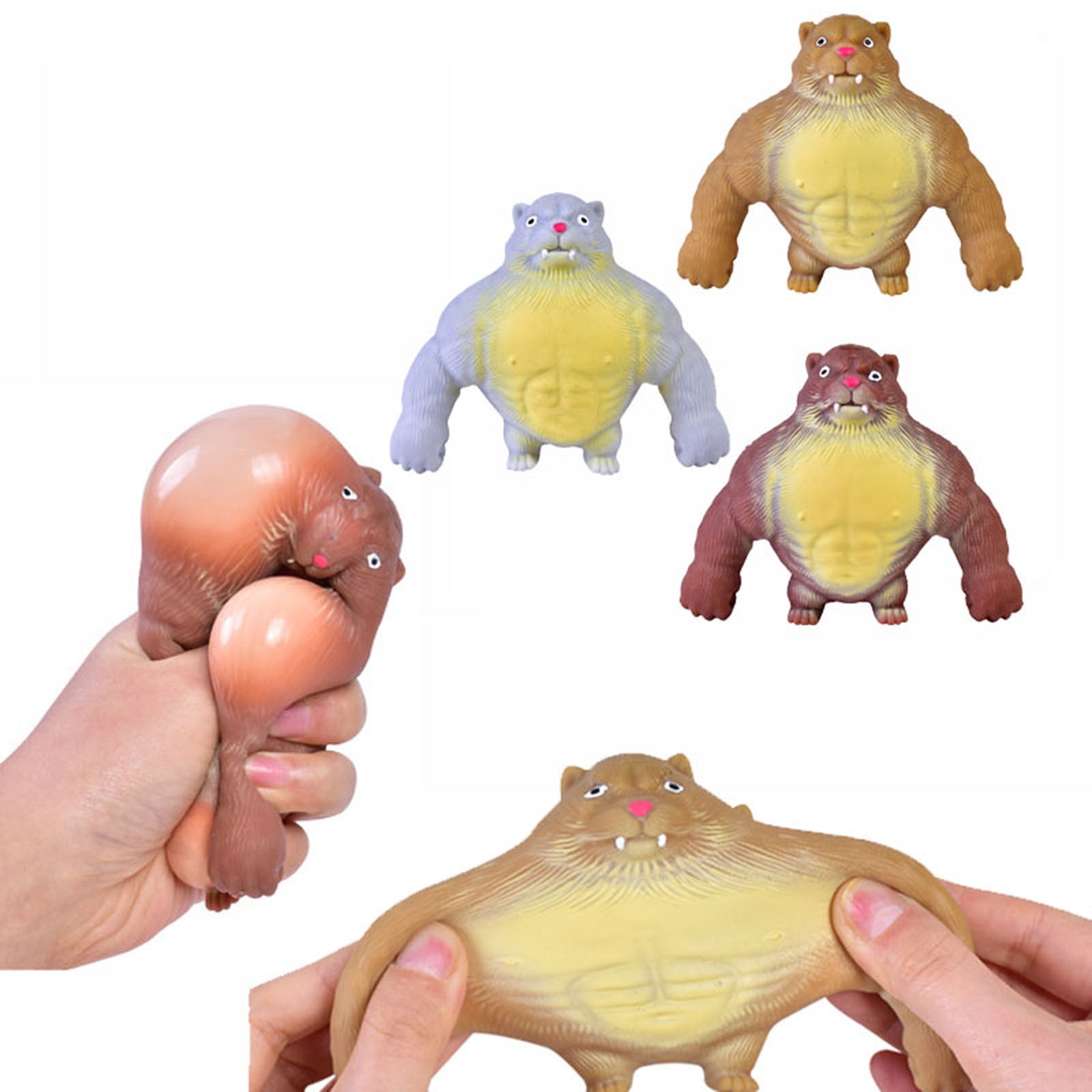 Tiger Shape Stress Relief Fidget Toy Simulation Pinch Music ...