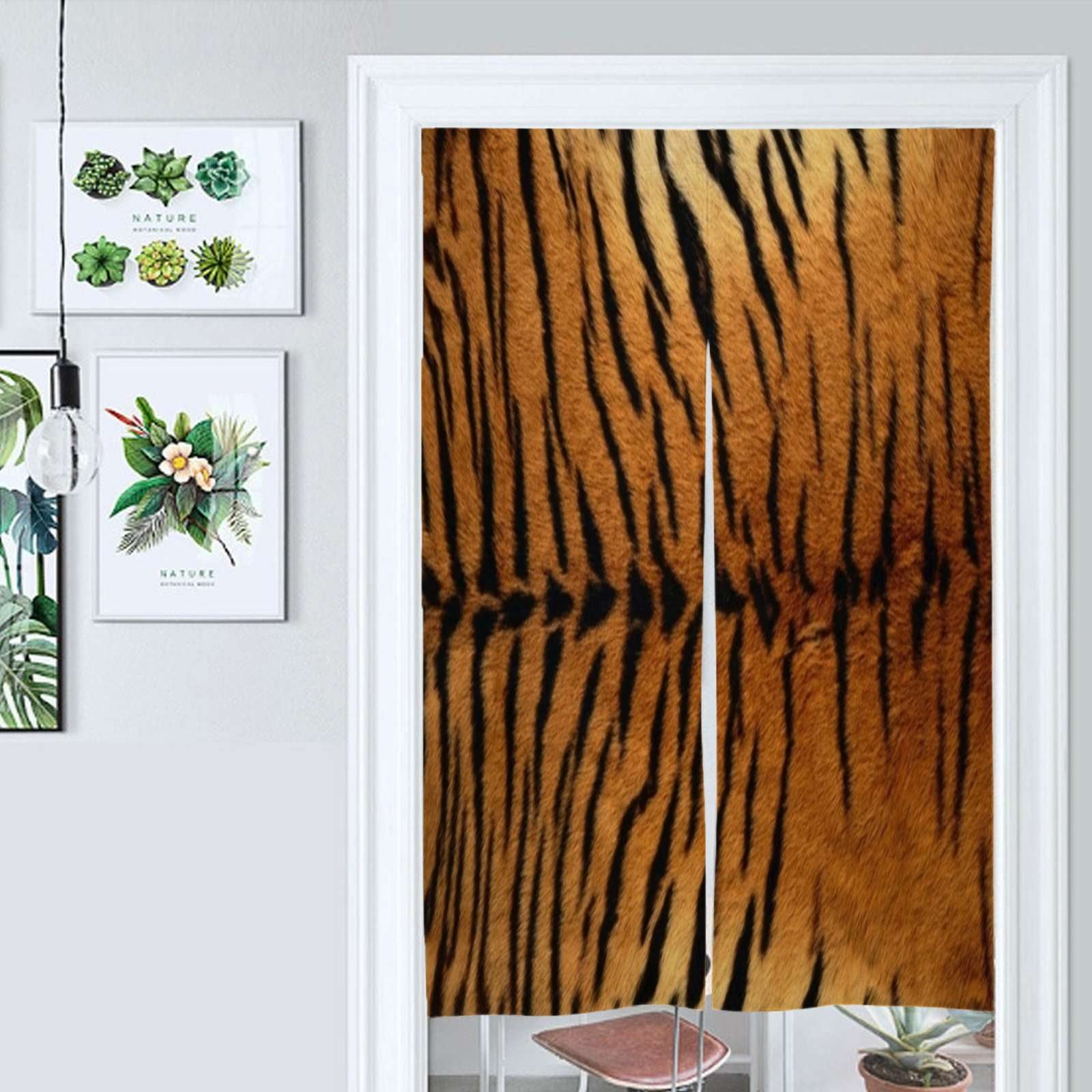 Tiger Skin Texture Door Curtain Nordic Living Room DoorCurtain Porch ...