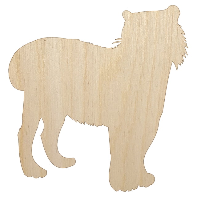 Tiger Solid Wood Shape Unfinished Piece Cutout Craft DIY Projects - 6. ...