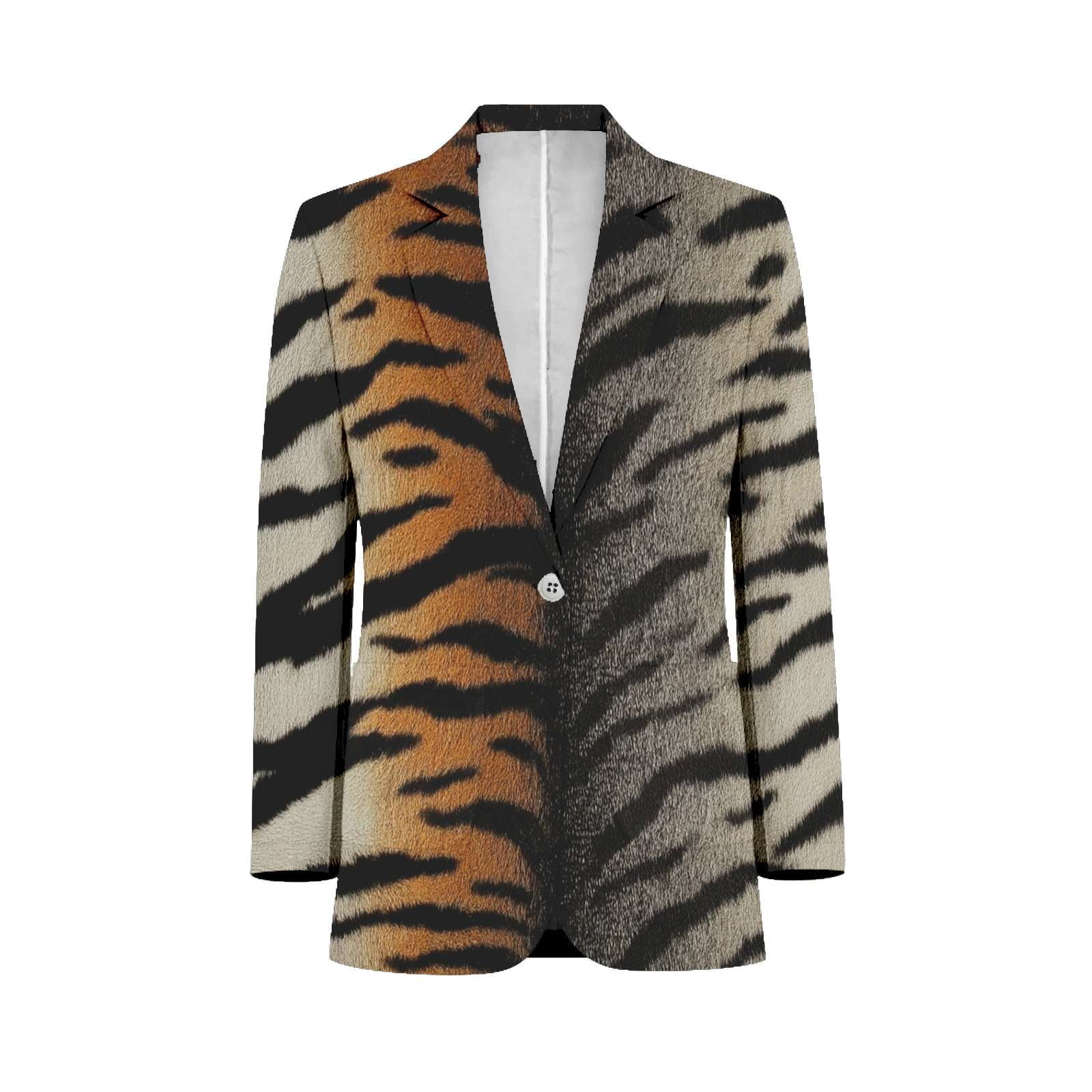 Tiger Stripes Mens Suits Shawl Collar Slim Fit Suit Mens Groom Jacket ...