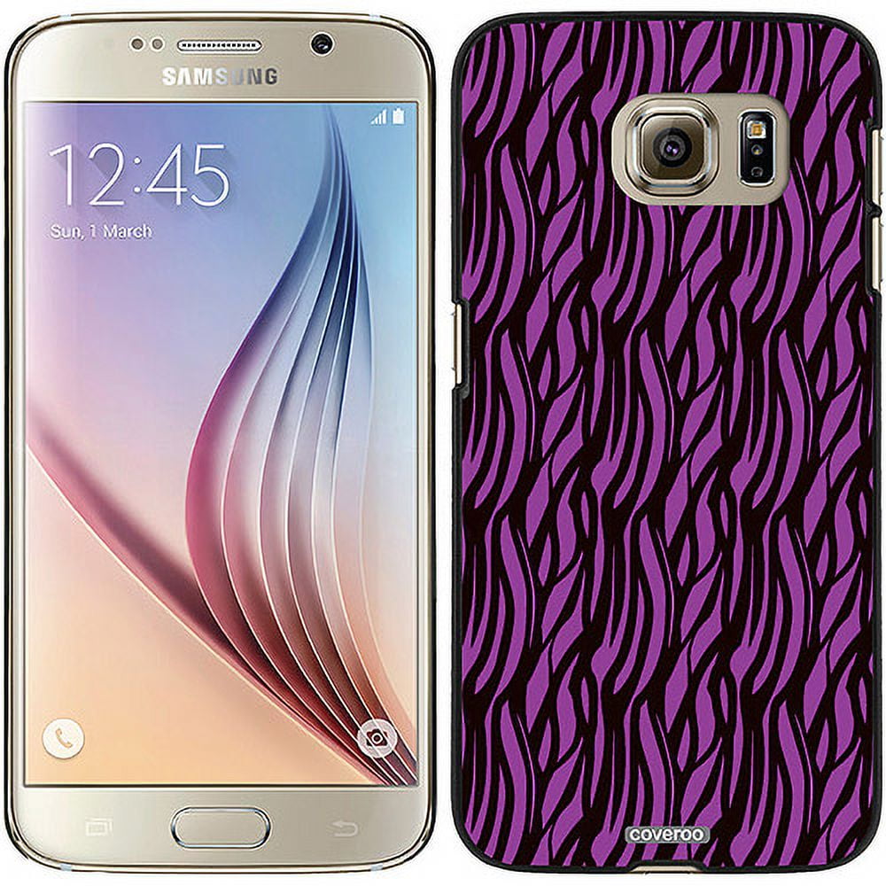 Tiger Stripes Purple Design on Samsung Galaxy S6 Snap-On Case - Walmart.com