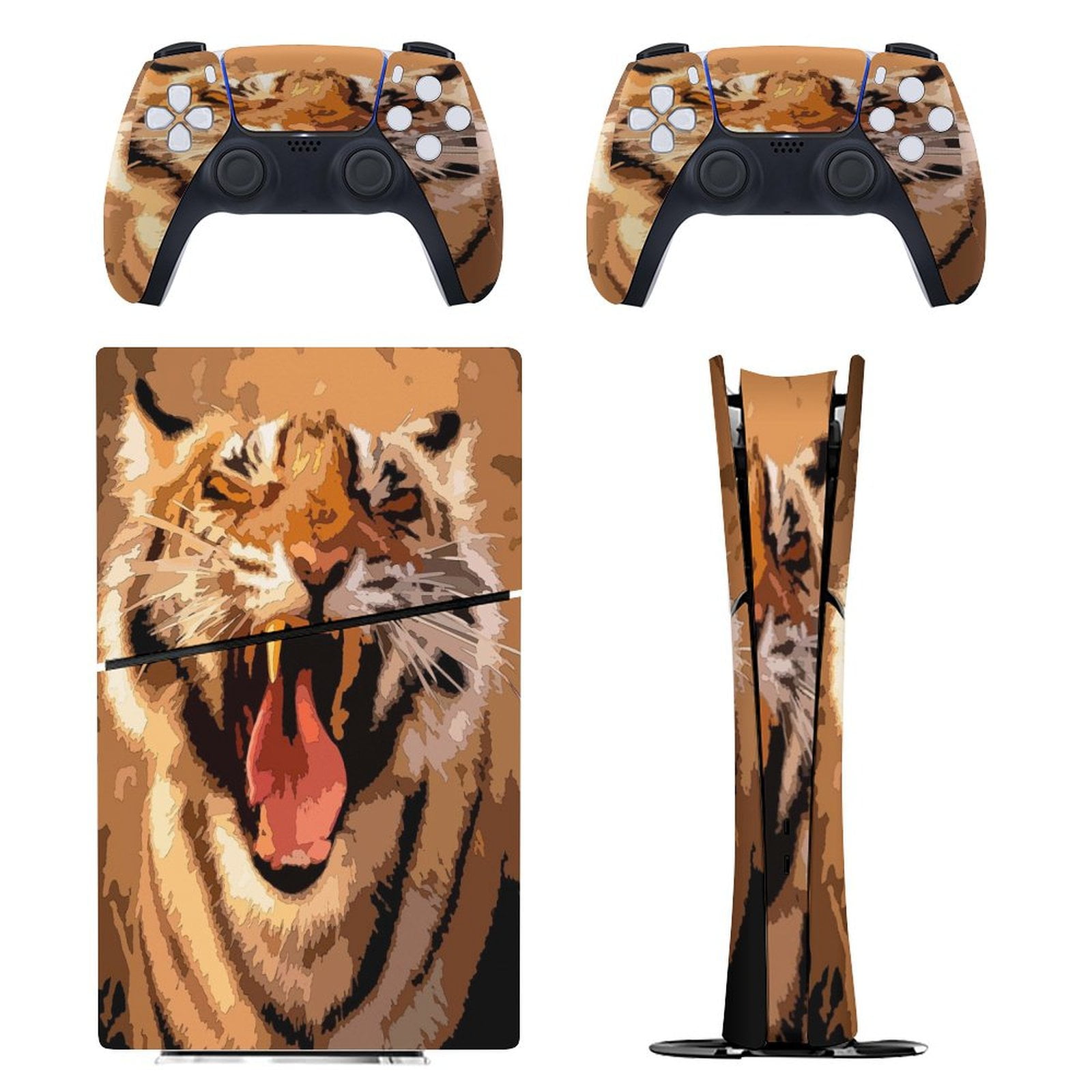 Tiger T-shirt PS5/PS5 Slim Digital Disc Skin Sticker For Console And Controller Skins - Walmart.com