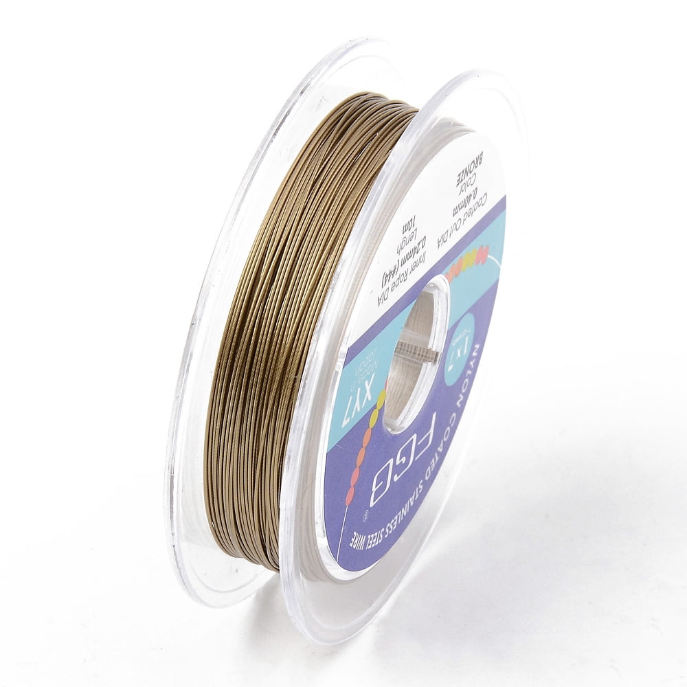 Tiger Tail Beading Wire 7-Strand Bead Stringing Wire Nylon Coated ...
