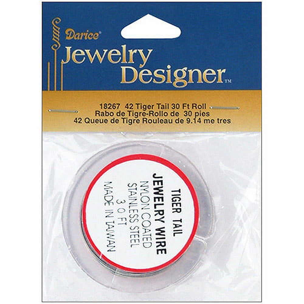 Tiger Tail Jewelry Wire, 30'pk, Silver - Walmart.com