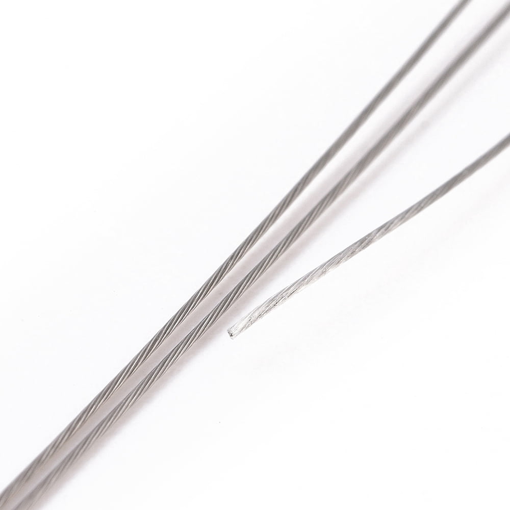 Tiger Tail Wire Nylon-coated Stainless Steel Twisted Round Raw 0.3mm ...