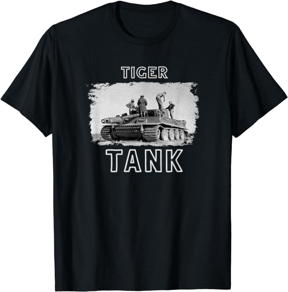 Tiger Tank - Cool Historical World War 2 (WW2) German Panzer T-Shirt ...