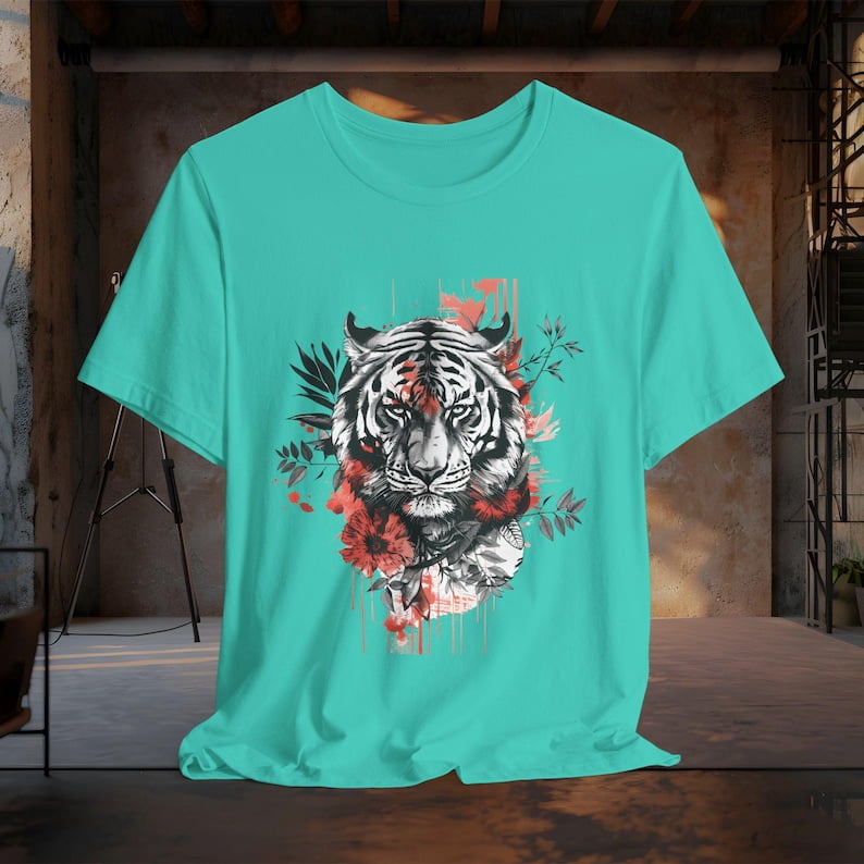Tiger Tee – Vintage Oversized Feline Graphic T-Shirt, Tiger Apparel ...