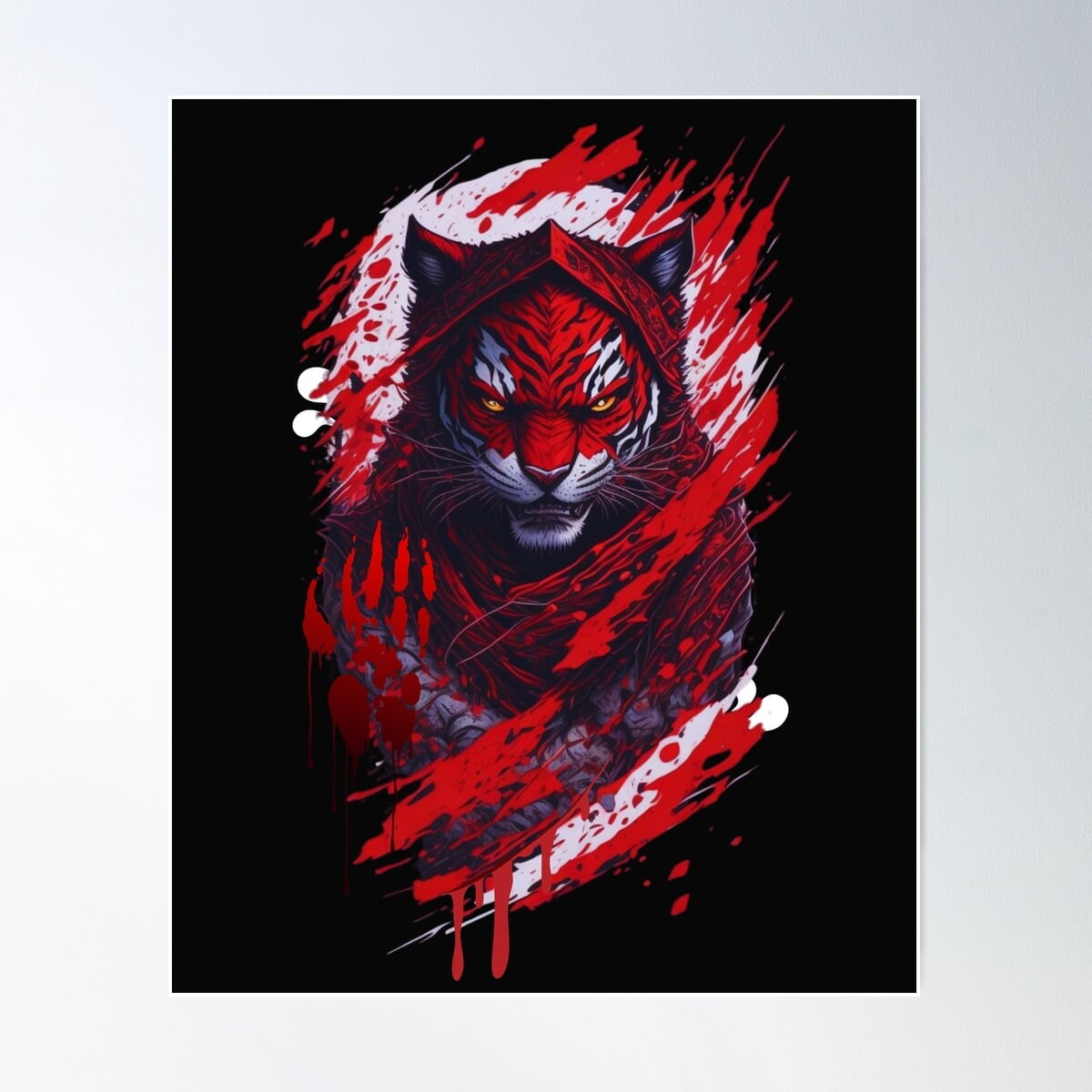 Tiger The Dark Assassin Poster Wall Art, Modern Wall Decor For Living ...