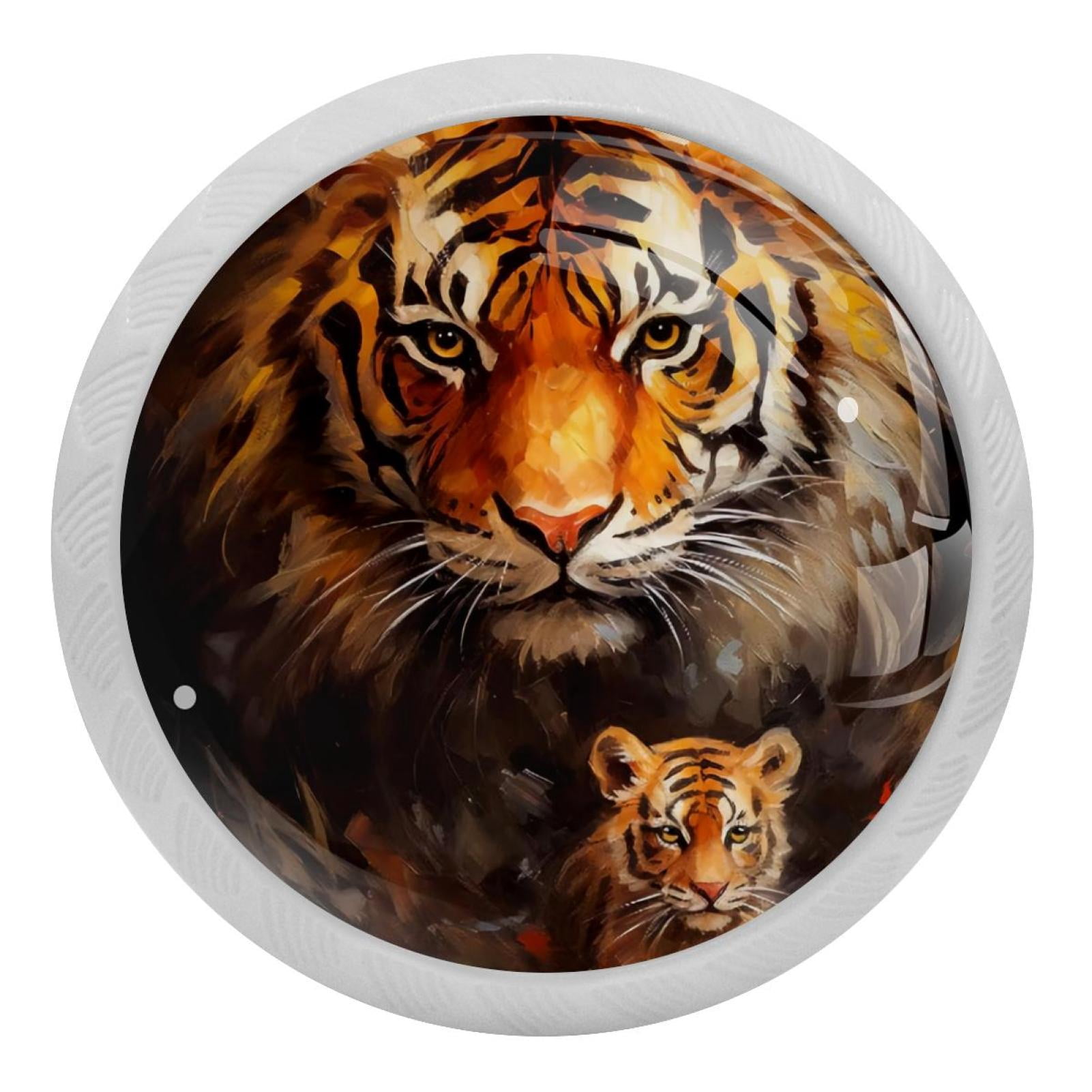 Tiger To My Son Little Tiger Pattern 4PCS Cabinet Knobs Pulls ...