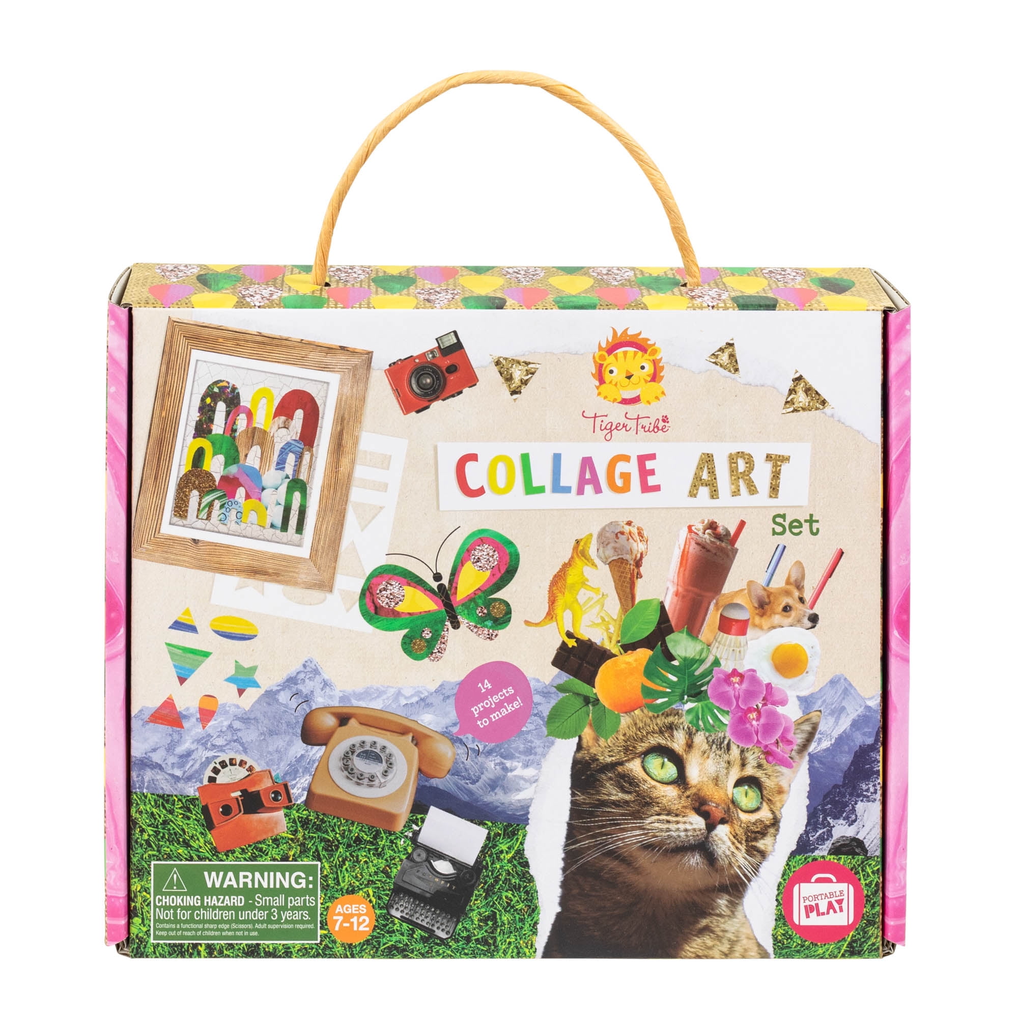 Tiger Tribe: Collage Art Set - All-In-1 Artist Kit, Includes Scissors ...