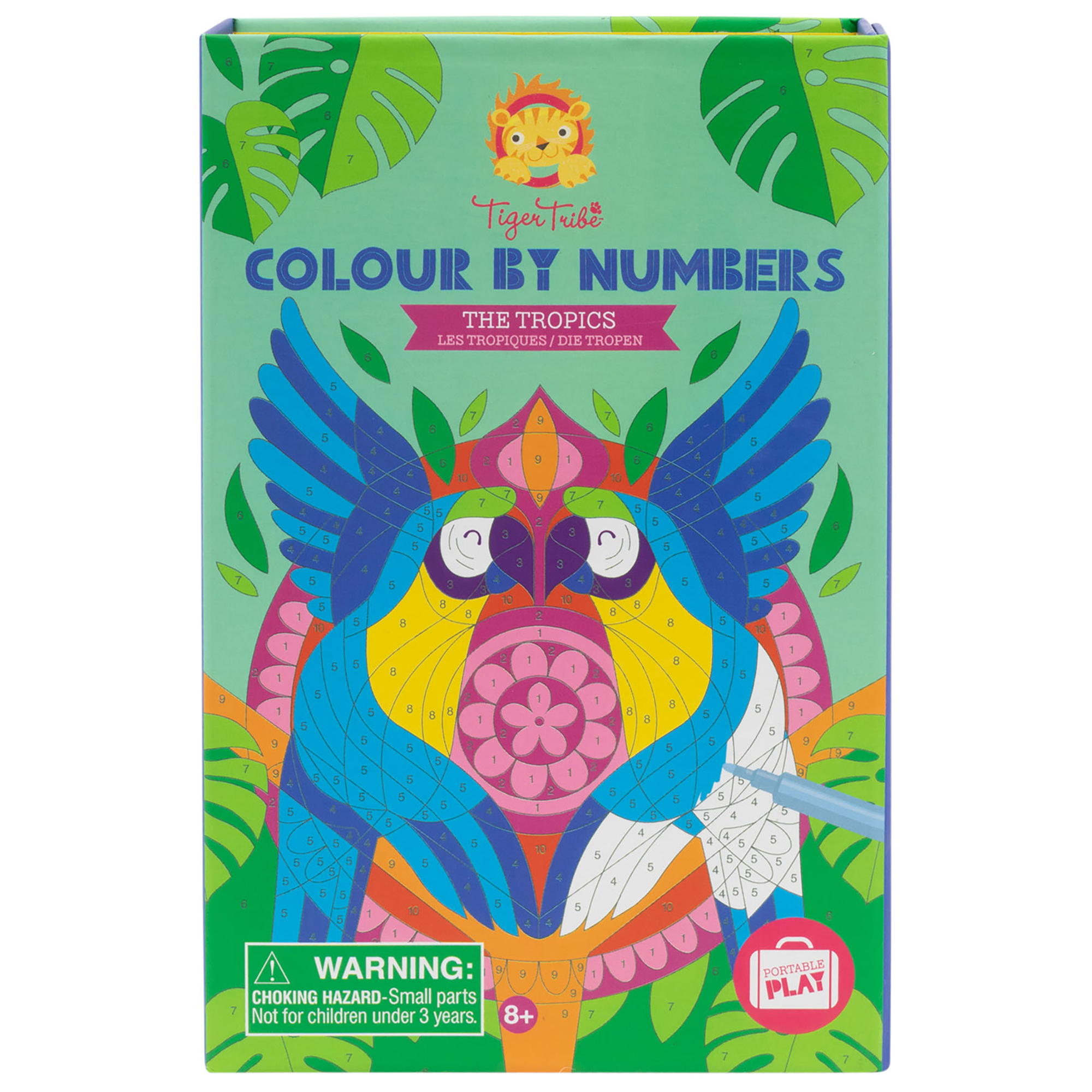 Tiger Tribe: Color By Numbers - The Tropics - Activity Set, Themed ...